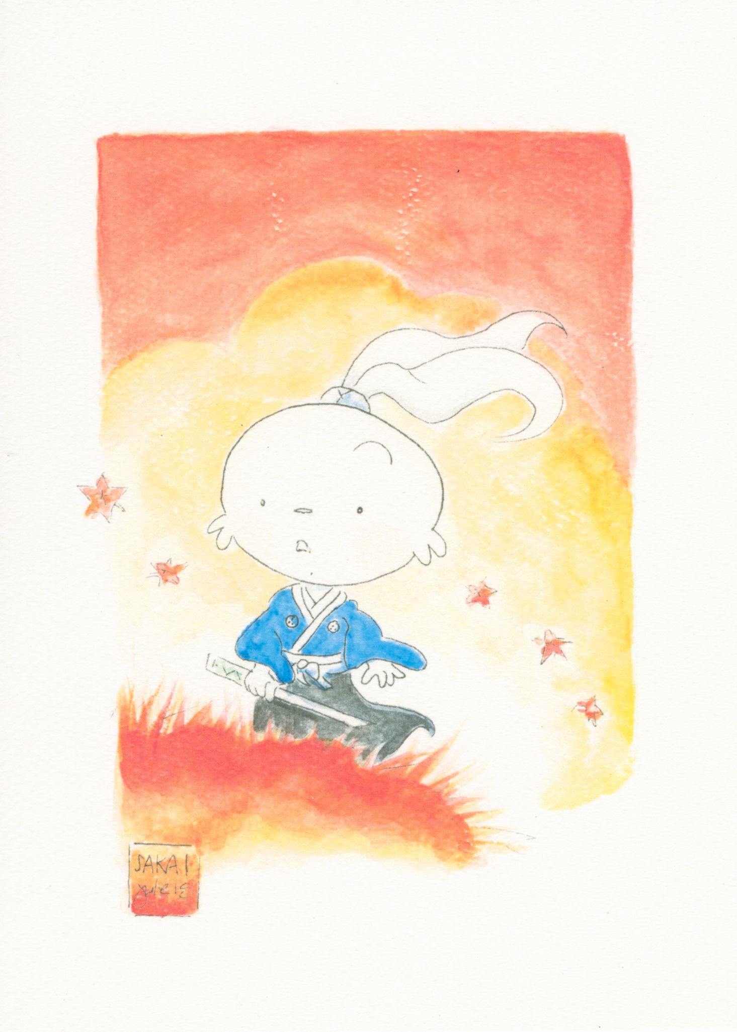 Chibi Autumn Print | 5x7 – Usagi Studios